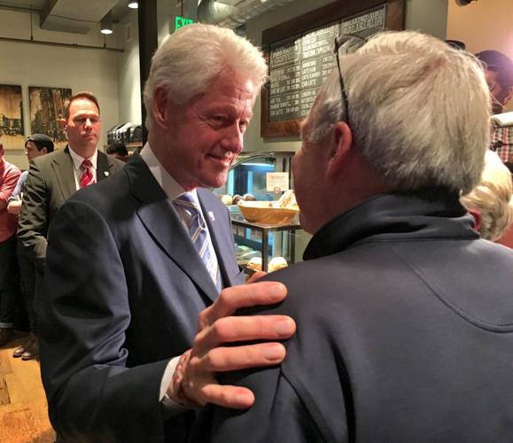 Bill Clinton makes impromptu campaign visit to Prince Street Cafe ...