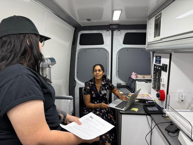 Take a look inside the WIC Mobile, a health clinic on wheels, at its ...