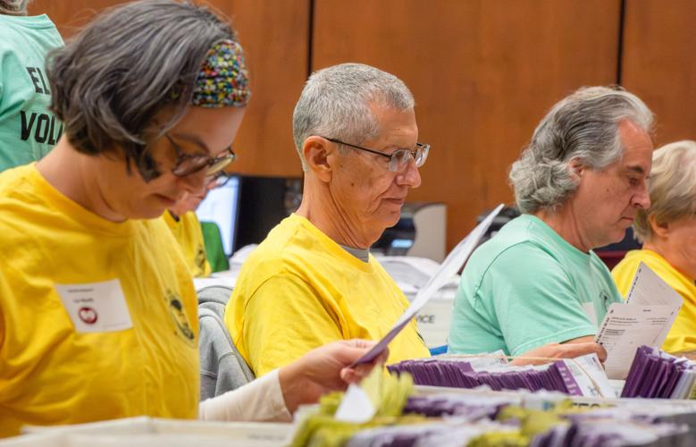 Volunteers pre-canvass Lancaster County ballots during Election Day ...