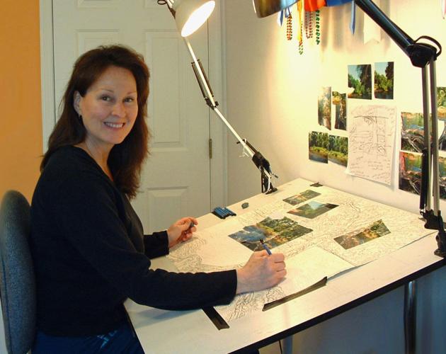 Watercolor artist Beth Palser graphically belies her medium at Lititz ...