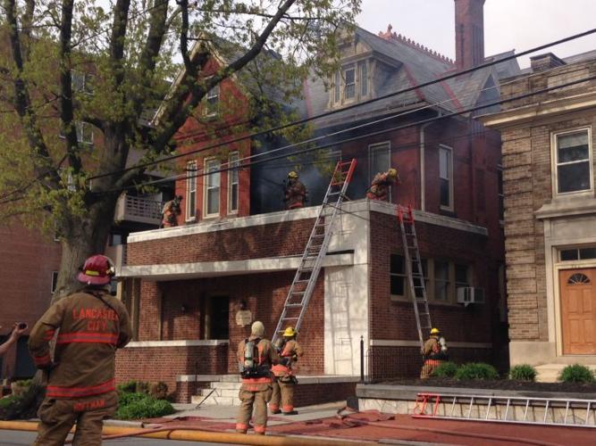 Crews battle fire at Lancaster apartment building | Local News ...