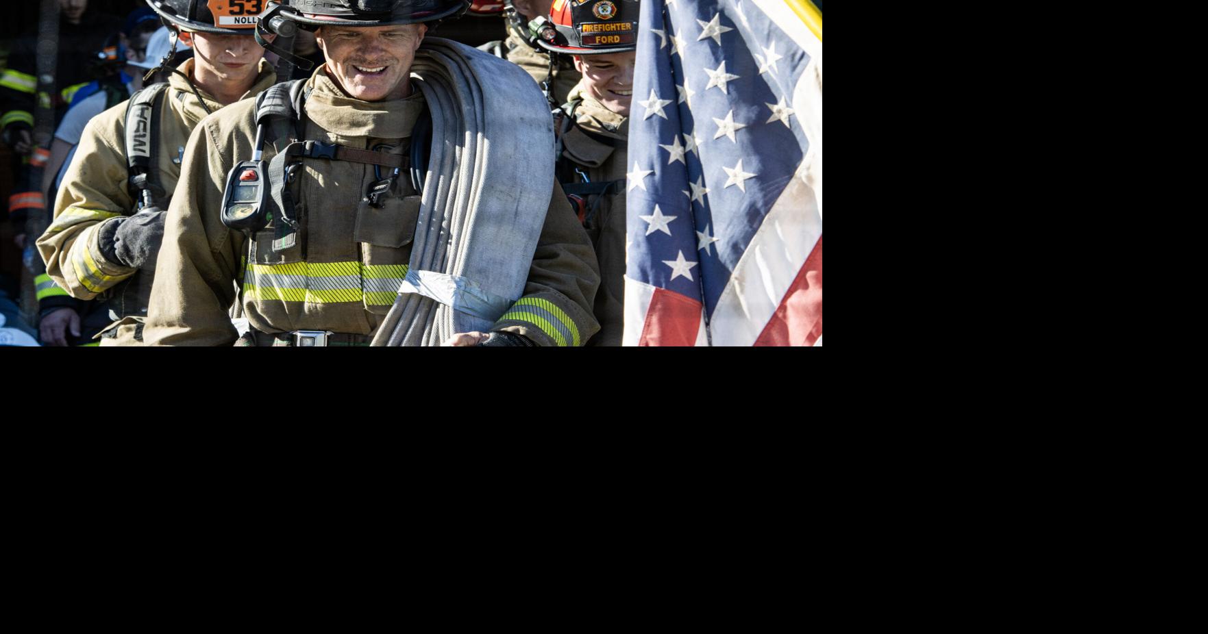 Generations of first responders honor 9/11 victims at memorial stair ...