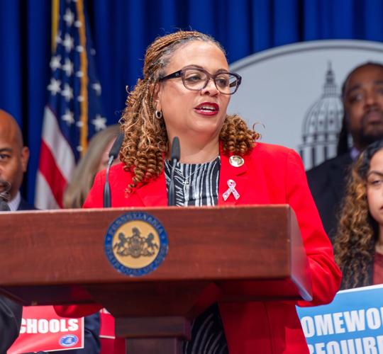 Rep. Izzy Smith-Wade-El hosts a rally and news conference around youth ...