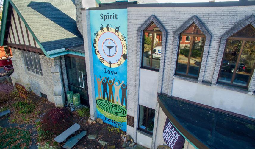 A pop of color: Unitarian Universalist Church completes new mural ...