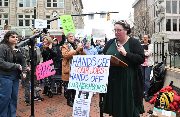 Photos from the Hands Off! protest in Lancaster | Local News ...