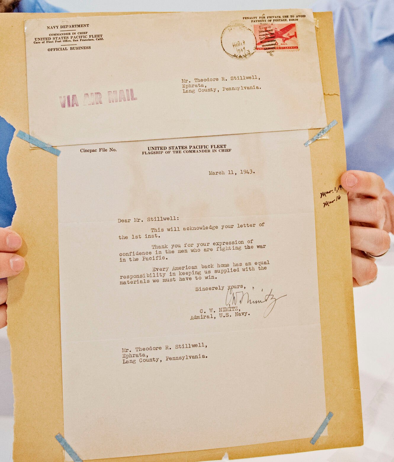 Autographs and letters from Jackie Robinson, Ella Fitzgerald, J. Edgar ...