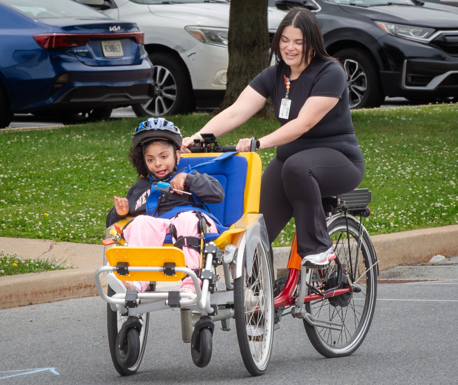 Adapted bicycle, interactive playground empower students at inclusive ...