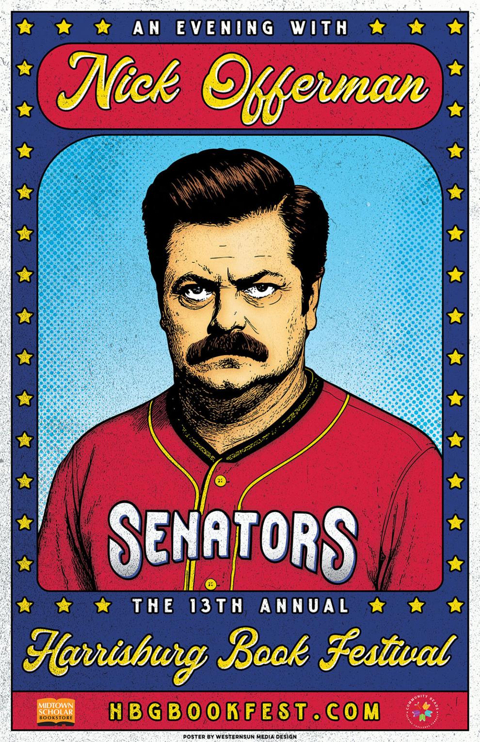 Emmy-winning actor Nick Offerman to headline Harrisburg Book Festival ...