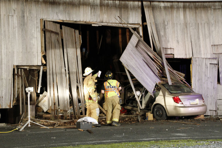 Car crashes into barn in Penn Township | Local News | lancasteronline.com