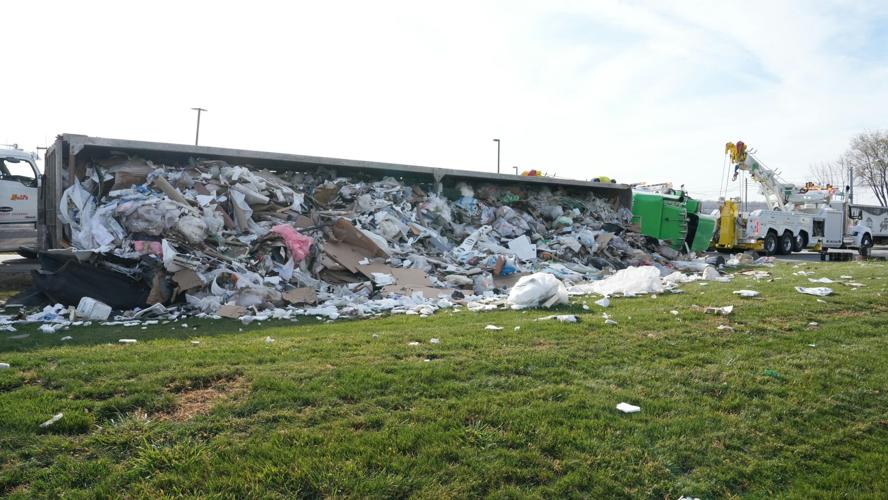 Toppled trash trailer closes lane on Route 30 in Salisbury Township ...