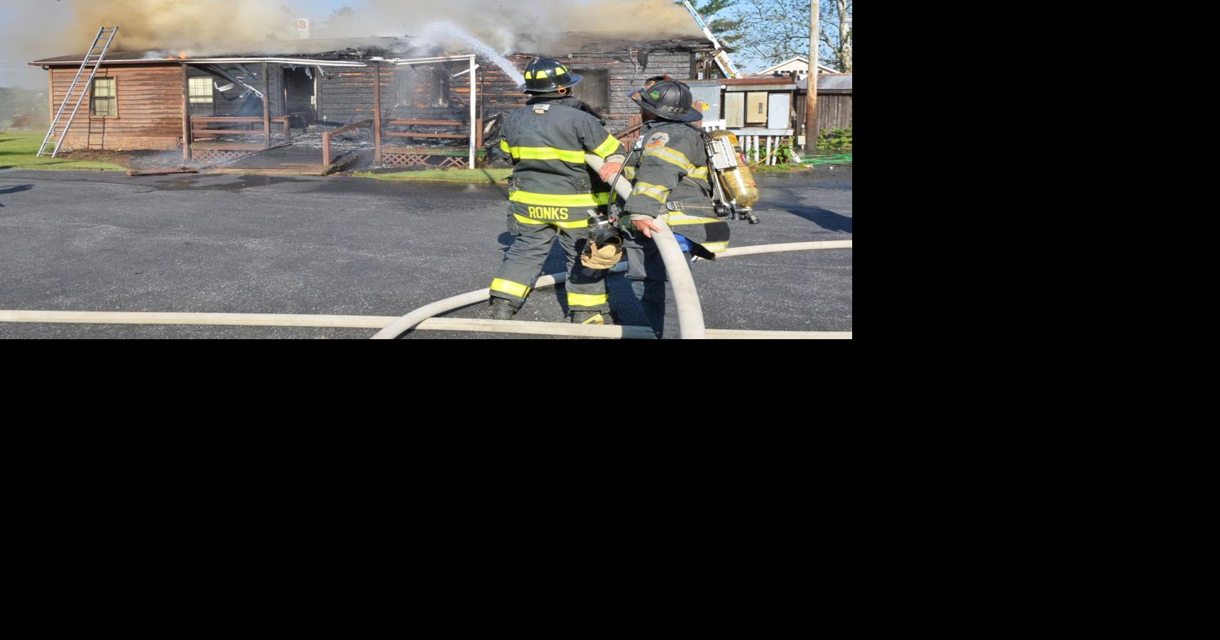 Firefighters battle a mobile home fire in East Lampeter Township ...