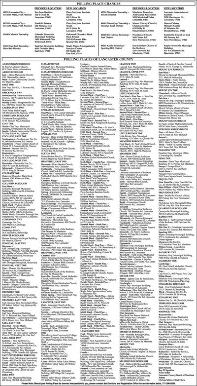 CO LANC REG & ELECTION Polling Locations | Public Notices ...