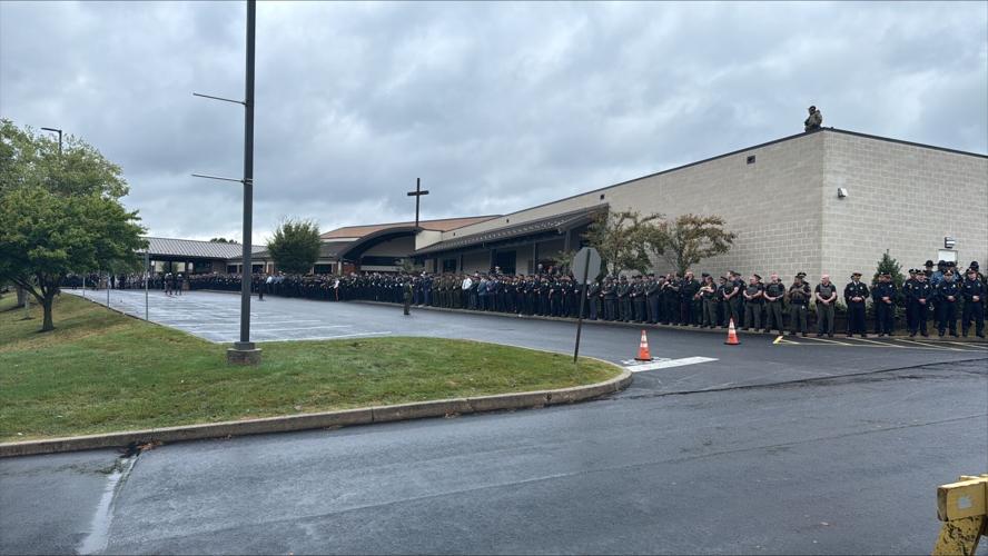 Scenes from the funeral for Northern York police officers killed in ...