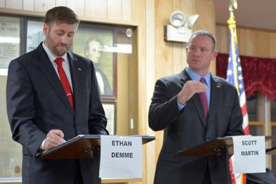 State Senate hopefuls Scott Martin and Ethan Demme debate, Neal Rice ...