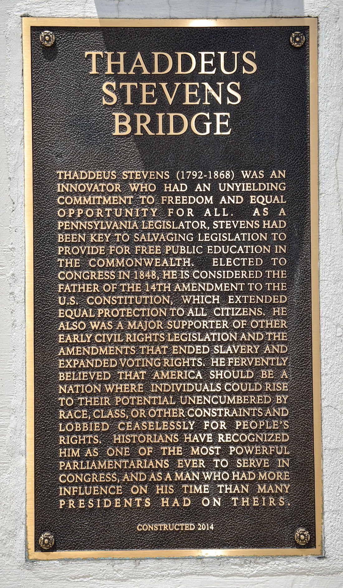 Thaddeus Stevens seen as one of the fathers of 14th Amendment ...