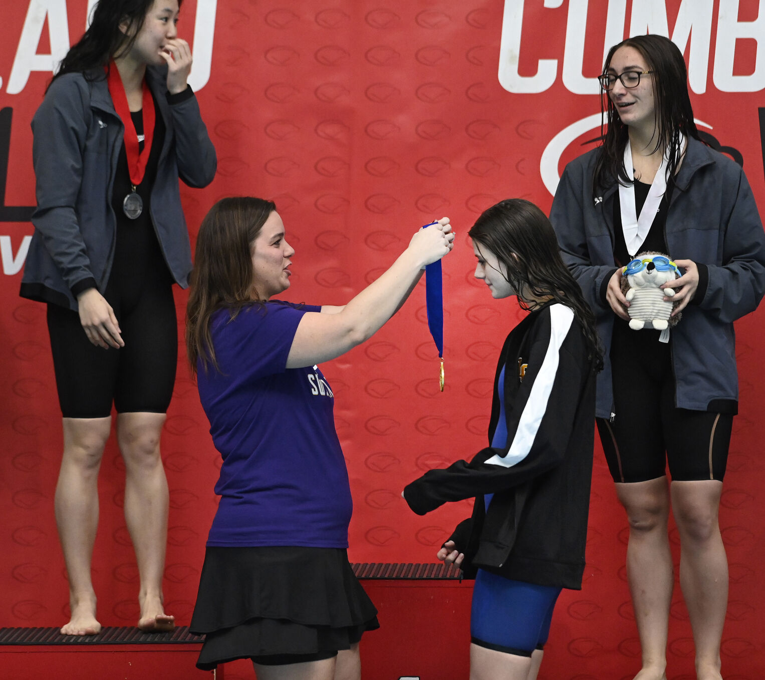 Lancaster Catholic swimmer Addison Elliott medals in backstroke to ...