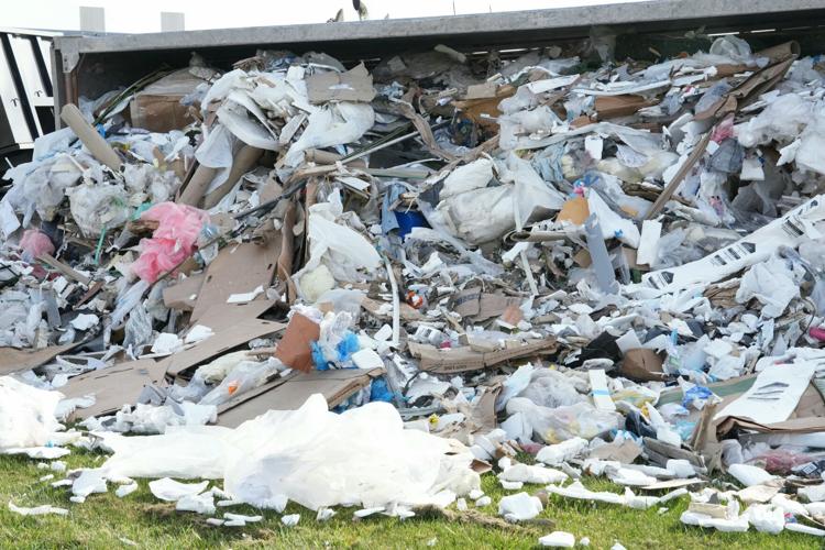 Toppled trash trailer closes lane on Route 30 in Salisbury Township ...