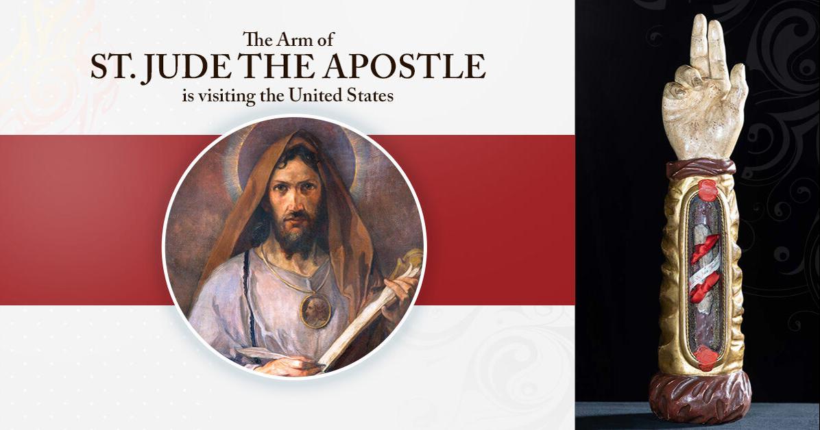 Sacred Relic The Arm Of St Jude The Apostle To Visit Central