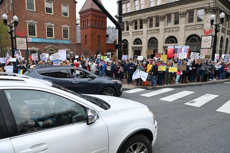 Photos from the Hands Off! protest in Lancaster | Local News ...