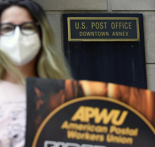 'Save our USPS' protesters rallied outside Lancaster city postal office ...