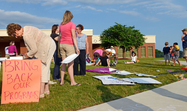 75 people rally for arts in Manheim Twp. schools | News ...