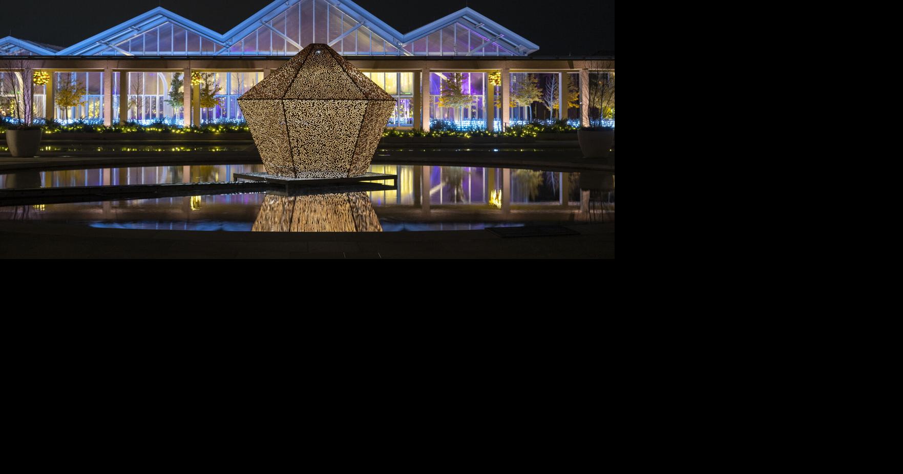 Giant gem forms float on water as part of jewel-themed A Longwood ...