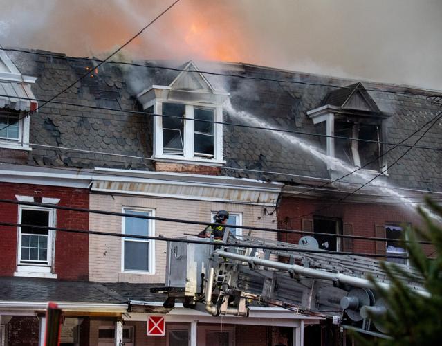 Fire at North Plum Street row homes in Lancaster city [photos ...