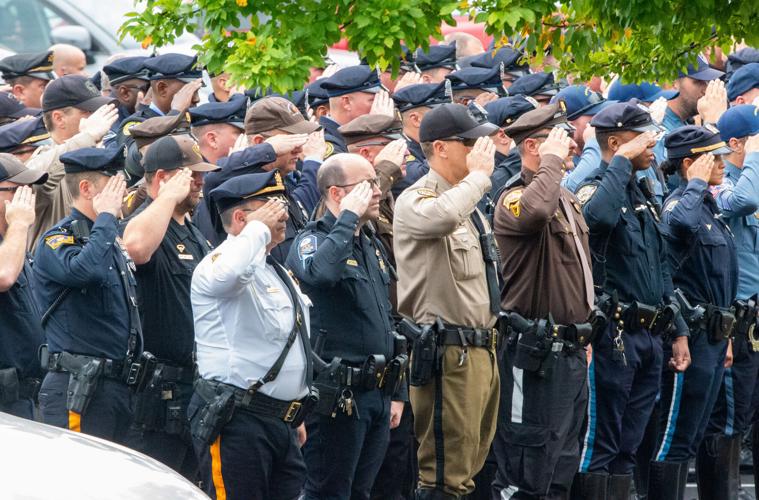 Scenes from the funeral for Northern York police officers killed in ...