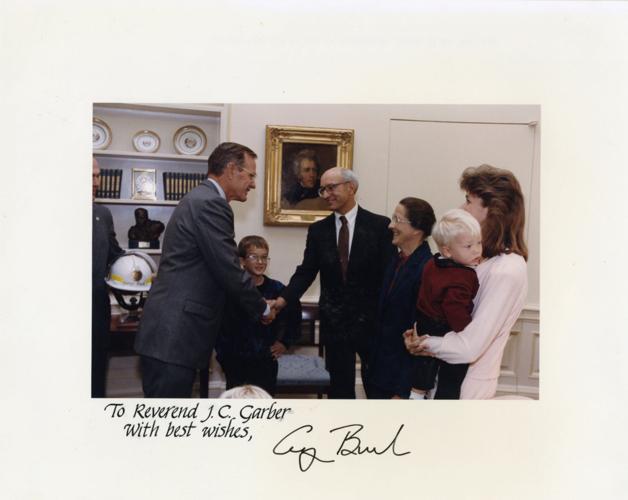 Lancaster County family of fallen firefighter met President George H.W ...