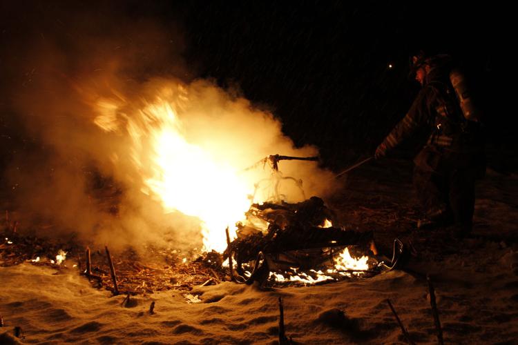 Snowmobile erupts in flames | Local News | lancasteronline.com