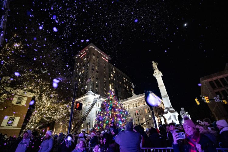 Lancaster city Christmas tree lights up the sky for 2025 [photos ...