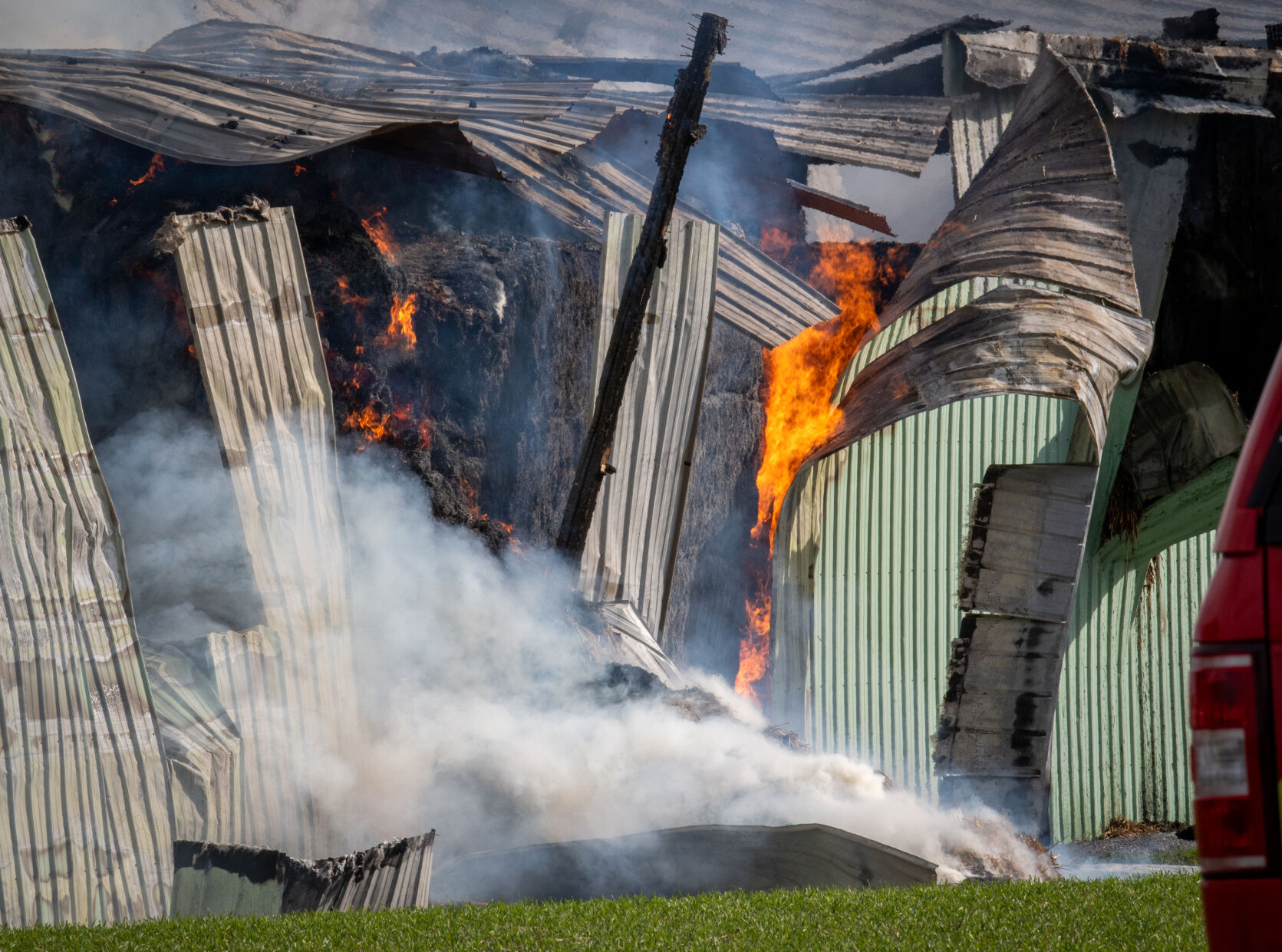 Barn destroyed by fire in Warwick Township Wednesday [photos] | Local ...