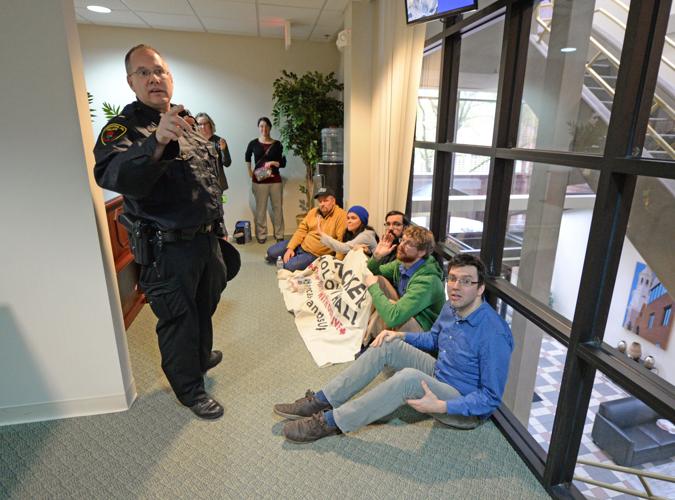 Protesters asking Smucker for town hall meeting on health care stage ...