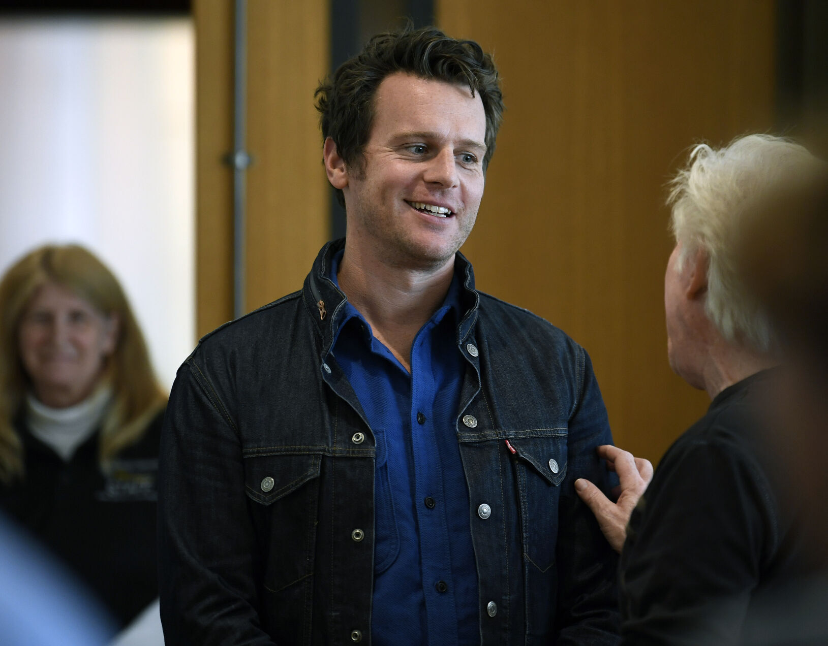 Jonathan Groff sports flower-adorned suit at 2024 Met Gala; Esquire and ...