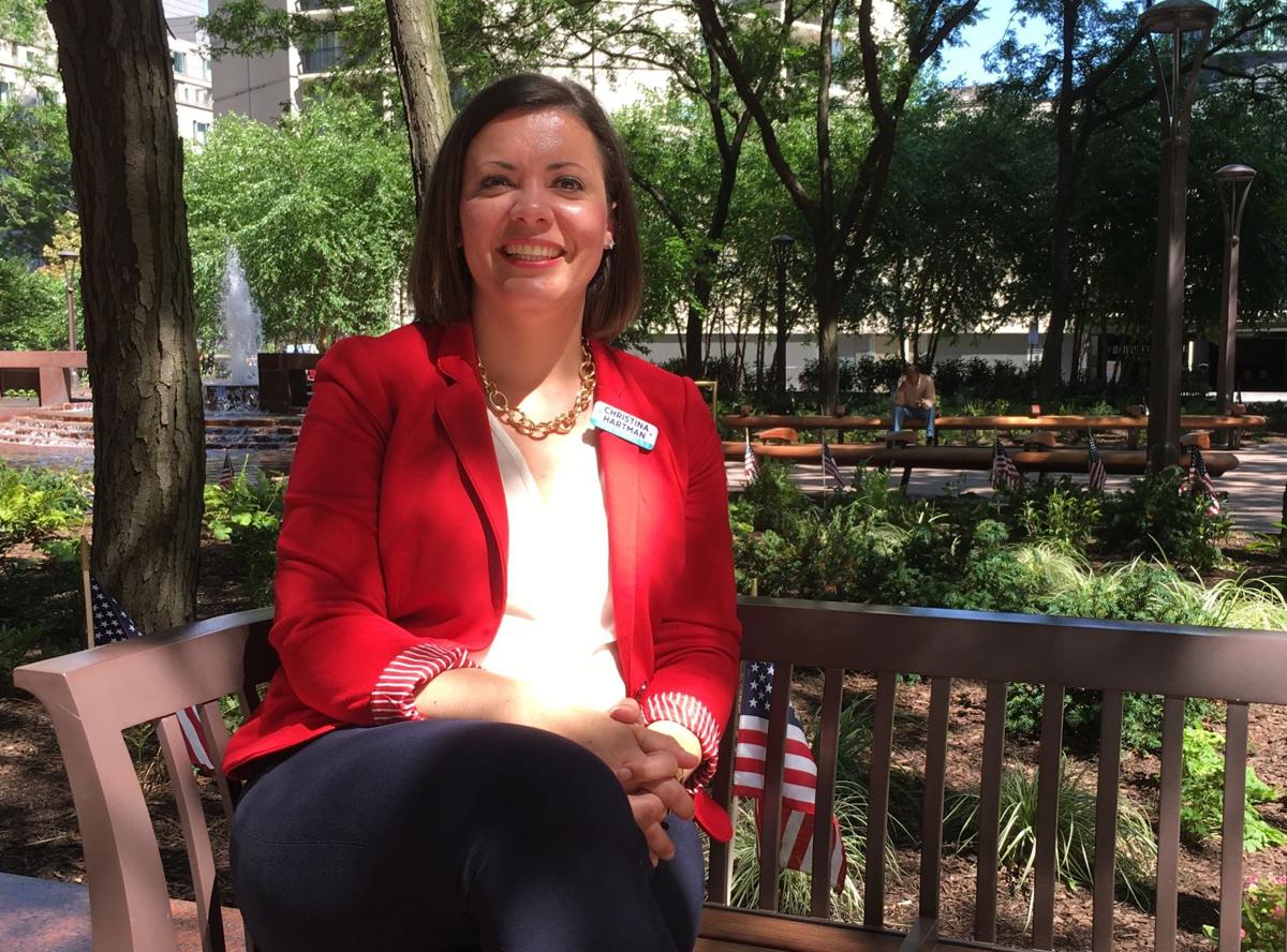 Congressional candidate Christina Hartman attends Democratic convention ...