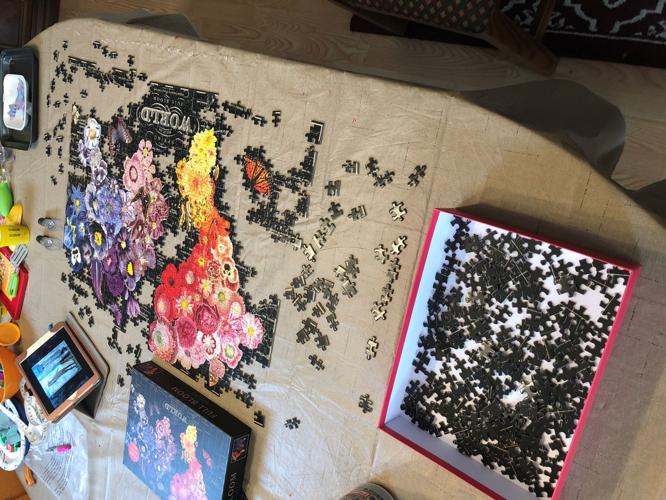 For these jigsaw enthusiasts, it's no puzzle how to pass the time while ...