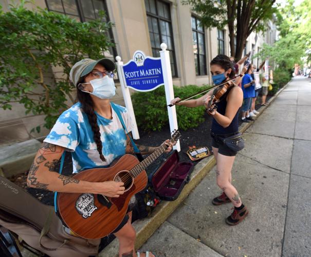 'Save our USPS' protesters rallied outside Lancaster city postal office ...
