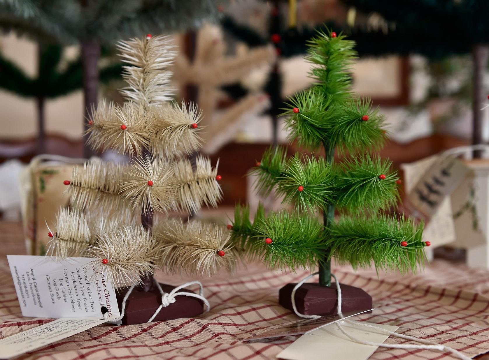 Feather trees were the first artificial Christmas tree; This Lititz ...