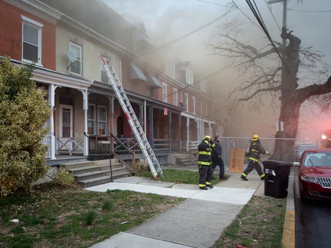 Fire at North Plum Street row homes in Lancaster city [photos ...