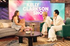 Johnny Weir and Tara Lipinski guest-hosted 'Kelly Clarkson Show' Monday ...