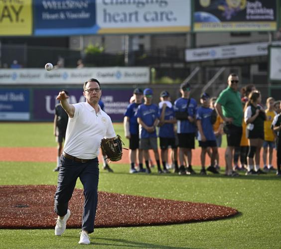 Gov. Josh Shapiro throws out first pitch at Stormers game [photos ...