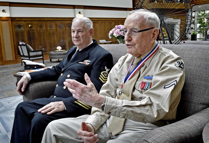 A final salute: Veteran volunteers with Masonic Village Hospice present ...