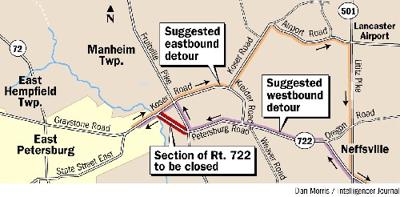 Route 722 detours ahead | News | lancasteronline.com
