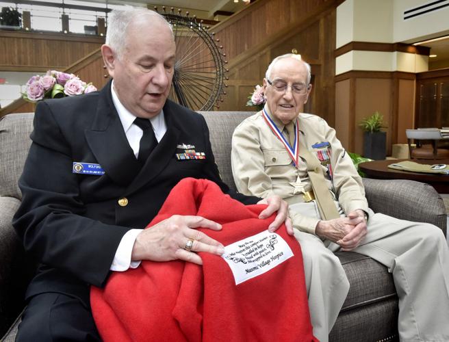 A final salute: Veteran volunteers with Masonic Village Hospice present ...