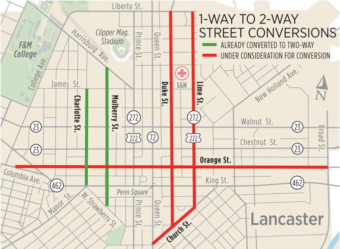 Should some of Lancaster city’s main roads be two-way streets? A study ...