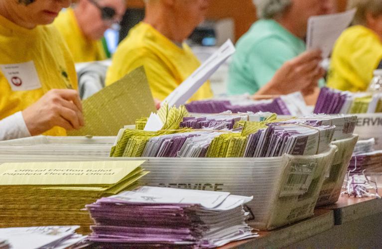 Volunteers pre-canvass Lancaster County ballots during Election Day ...