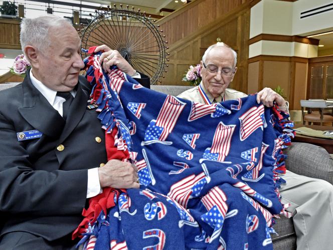 A final salute: Veteran volunteers with Masonic Village Hospice present ...
