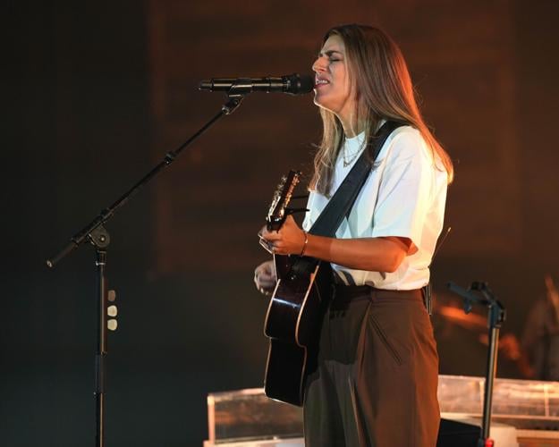Singing praises: Christian music artist Brooke Ligertwood performs at ...