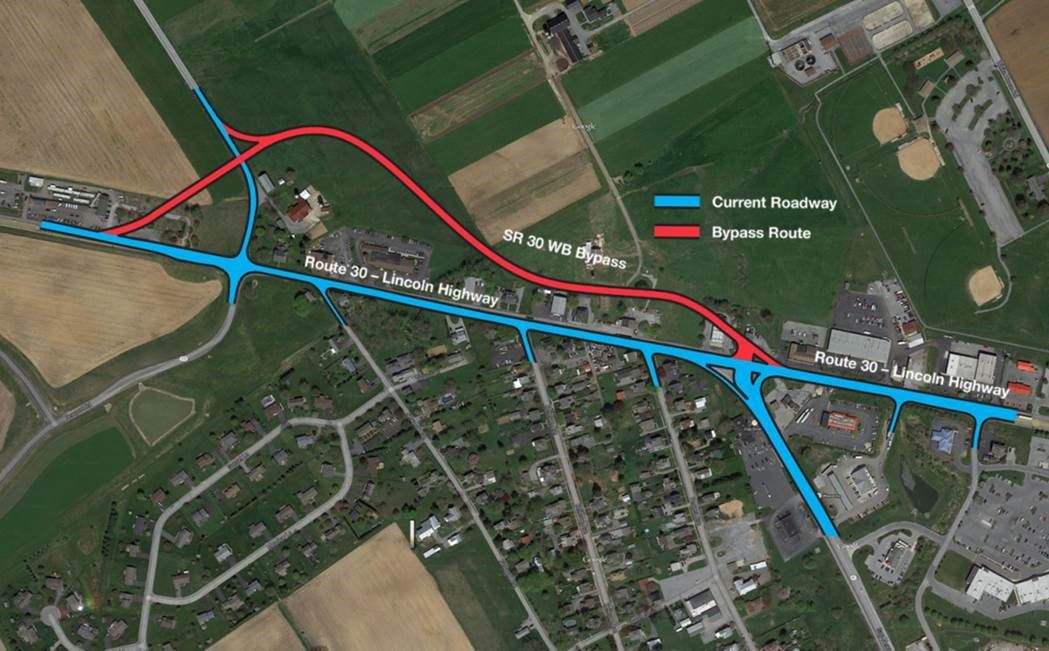 New bypass for routes 30 and 41 Gap bottleneck project now open to ...