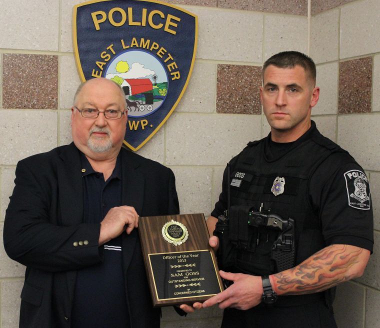 Sam Goss named East Lampeter Officer of the Year for 2013 | News ...